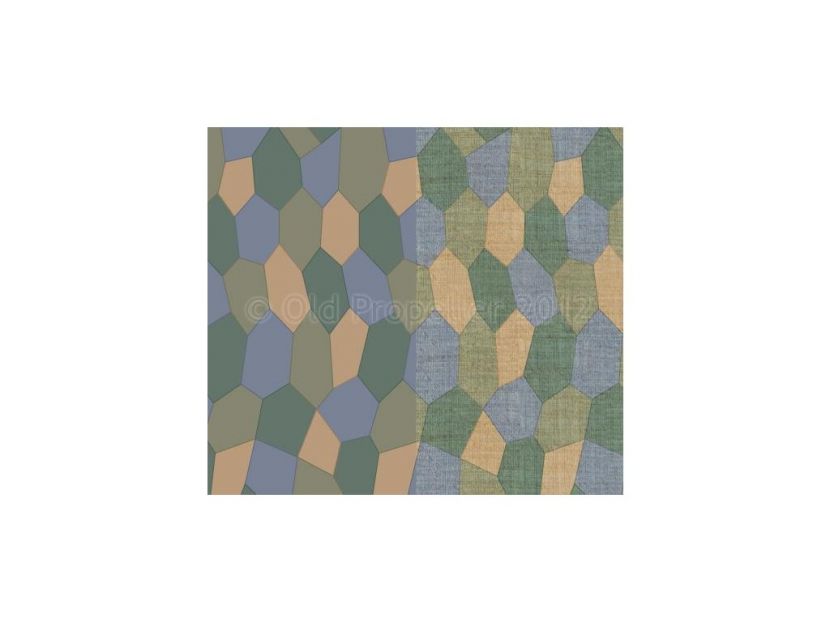 D32004 4 Color upper Lozenge with rib tapes (Faded with fabric texture ...