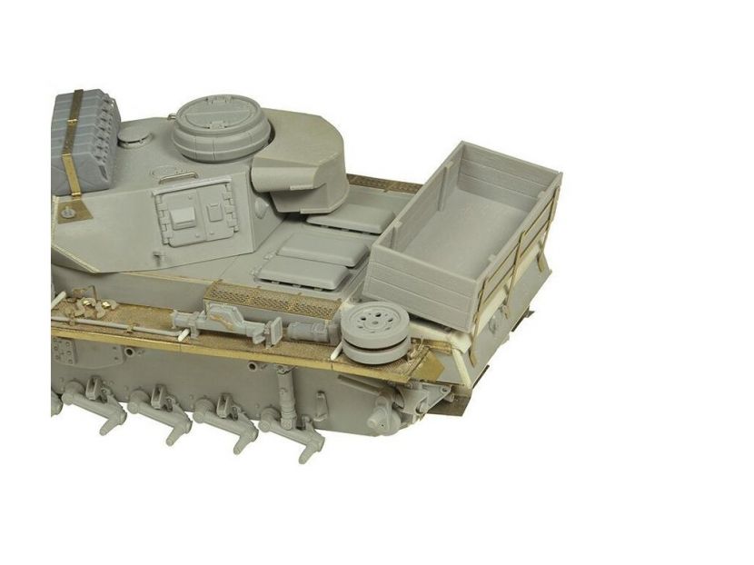 E35096 Wooden box for Pz.Kpfw III L-N, type 10, with wood texture and ...